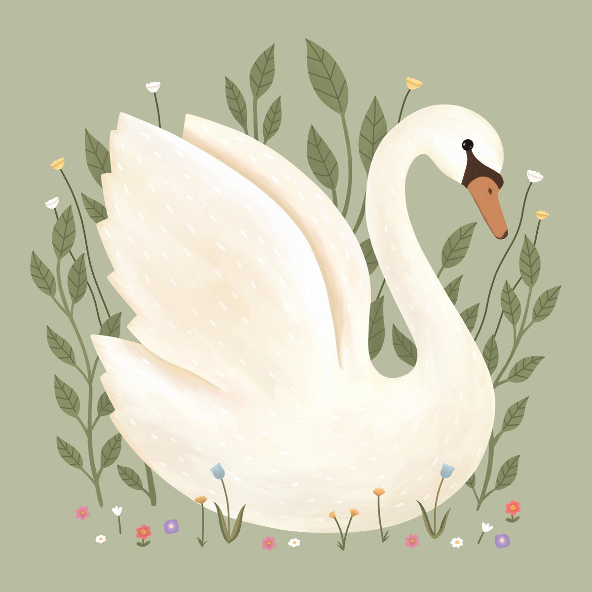 Swan in sage – Kid of the Village