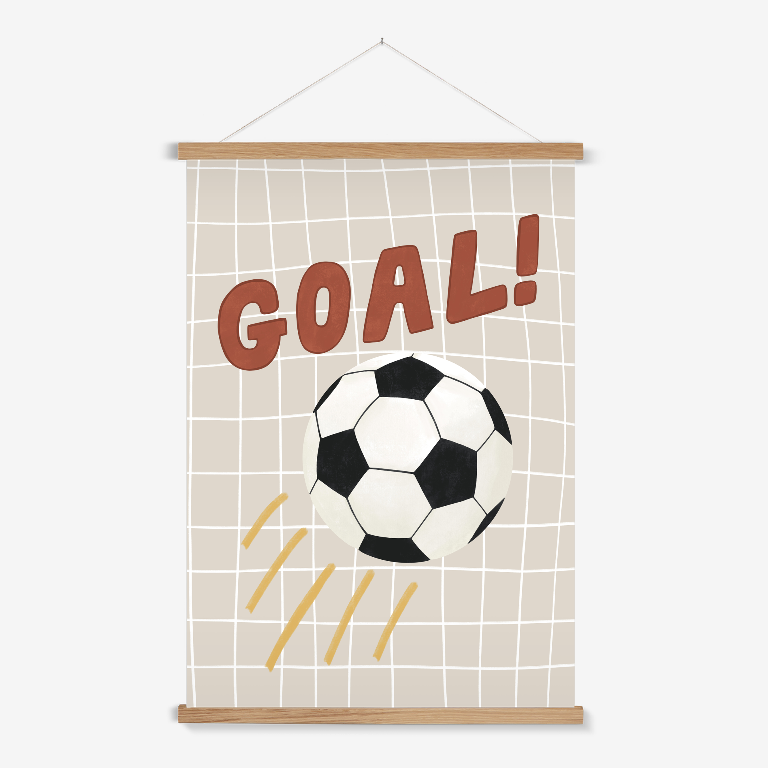 Goal in stone / Print with Hanger – Kid of the Village