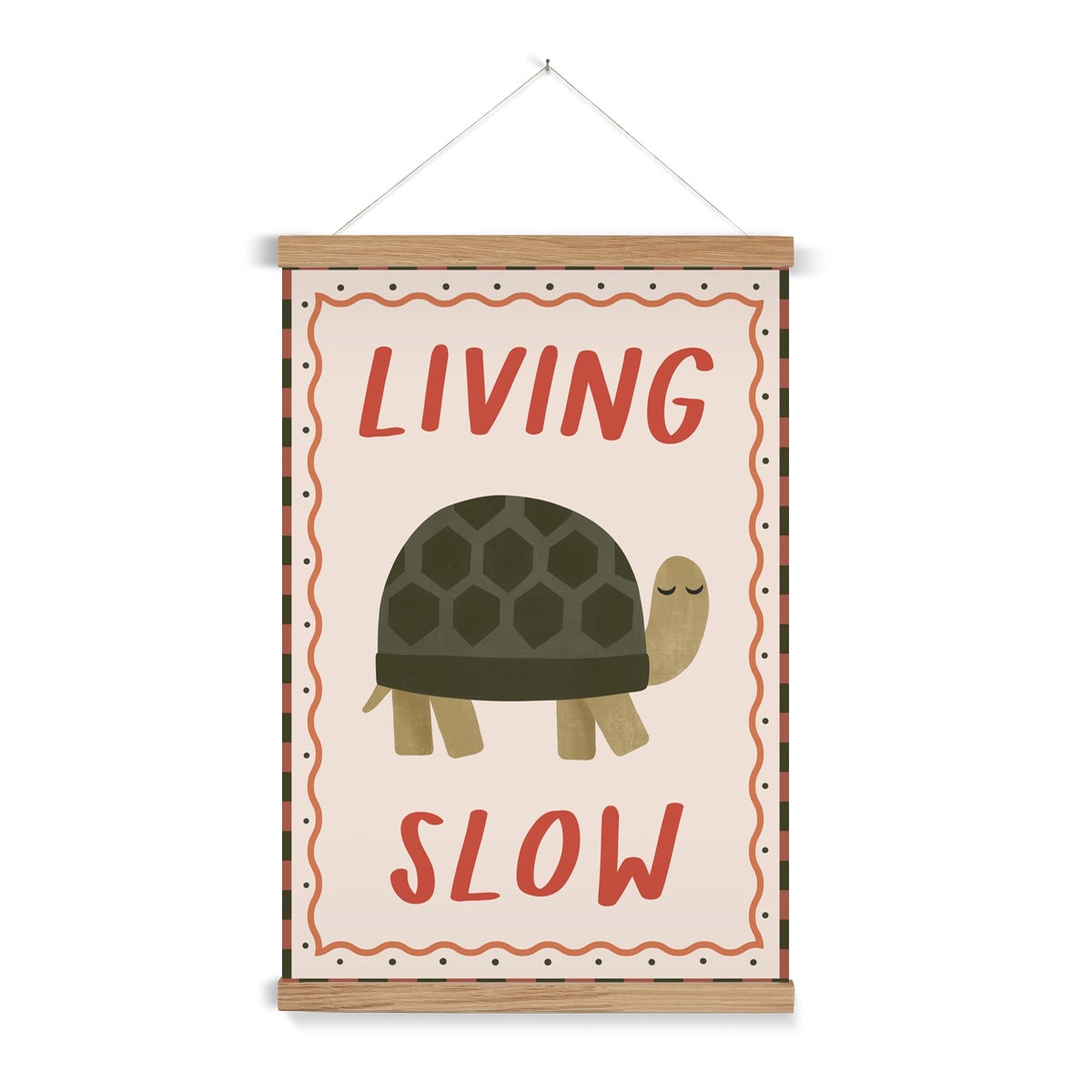 Living Slow / Print with Hanger – Kid of the Village