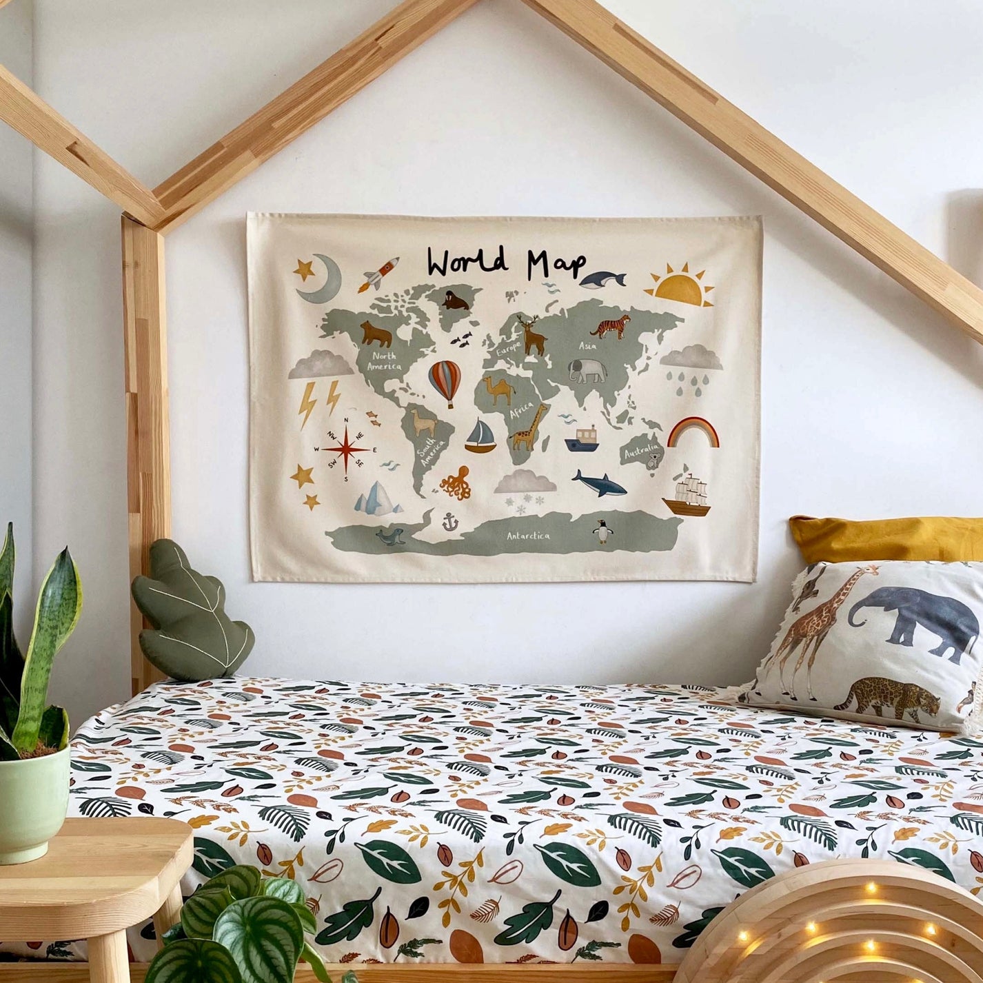 World Map Wall Hanging (Large) – Kid of the Village