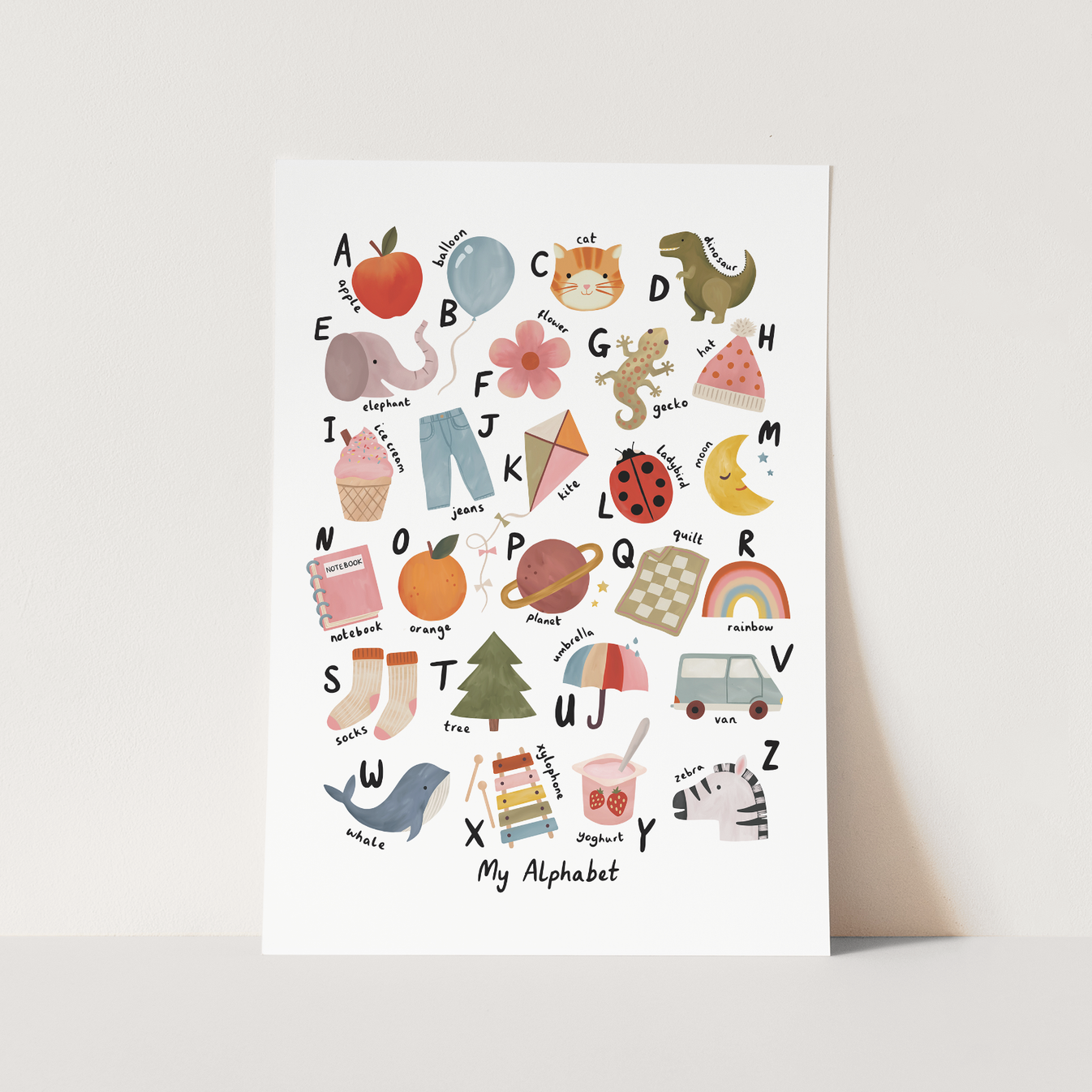 My Alphabet / Fine Art Print – Kid of the Village