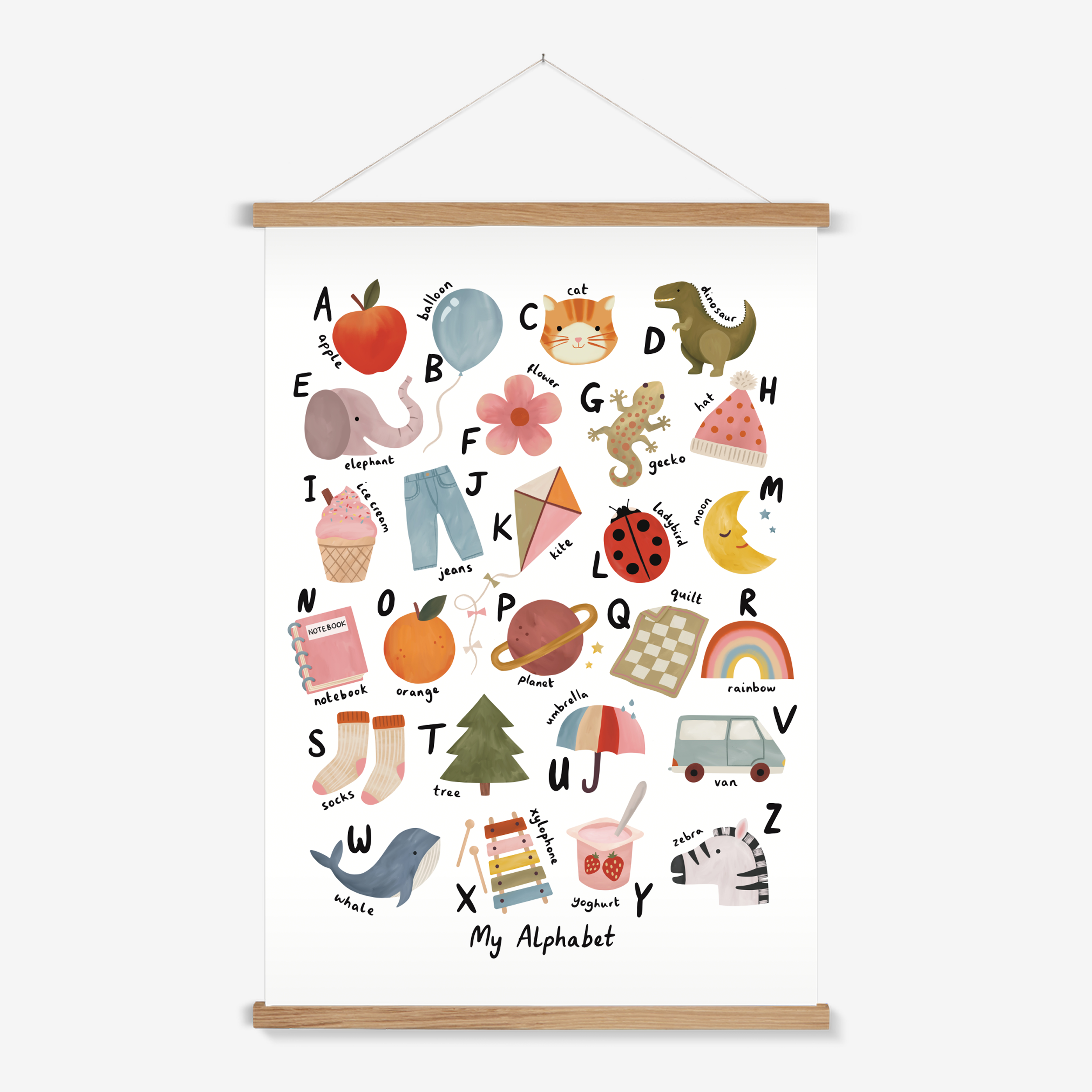 My Alphabet / Print with Hanger – Kid of the Village